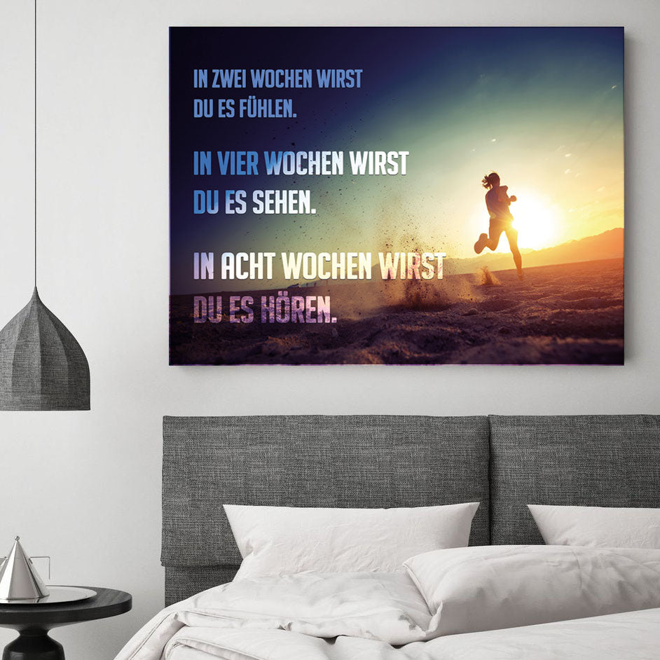 Motivation-Leinwandbild- Transformation - Erfolg Bild- Young Hustle ...