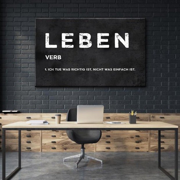 Motivation Leinwandbild - Leben Definition - Erfolg Bilder – YOUNG HUSTLE