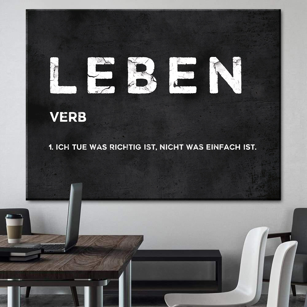 Motivation Leinwandbild - Leben Definition - Erfolg Bilder – YOUNG HUSTLE