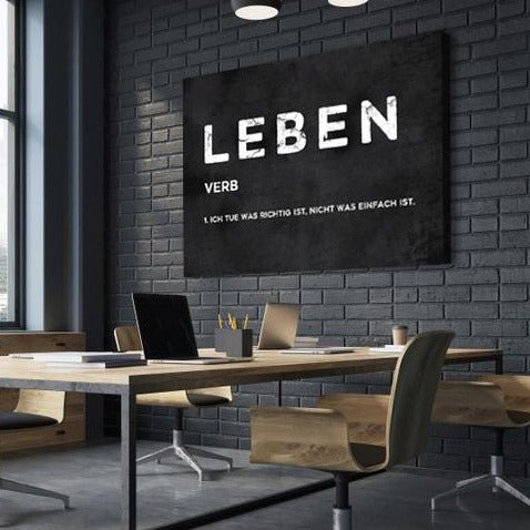 Motivation Leinwandbild - Leben Definition - Erfolg Bilder – YOUNG HUSTLE