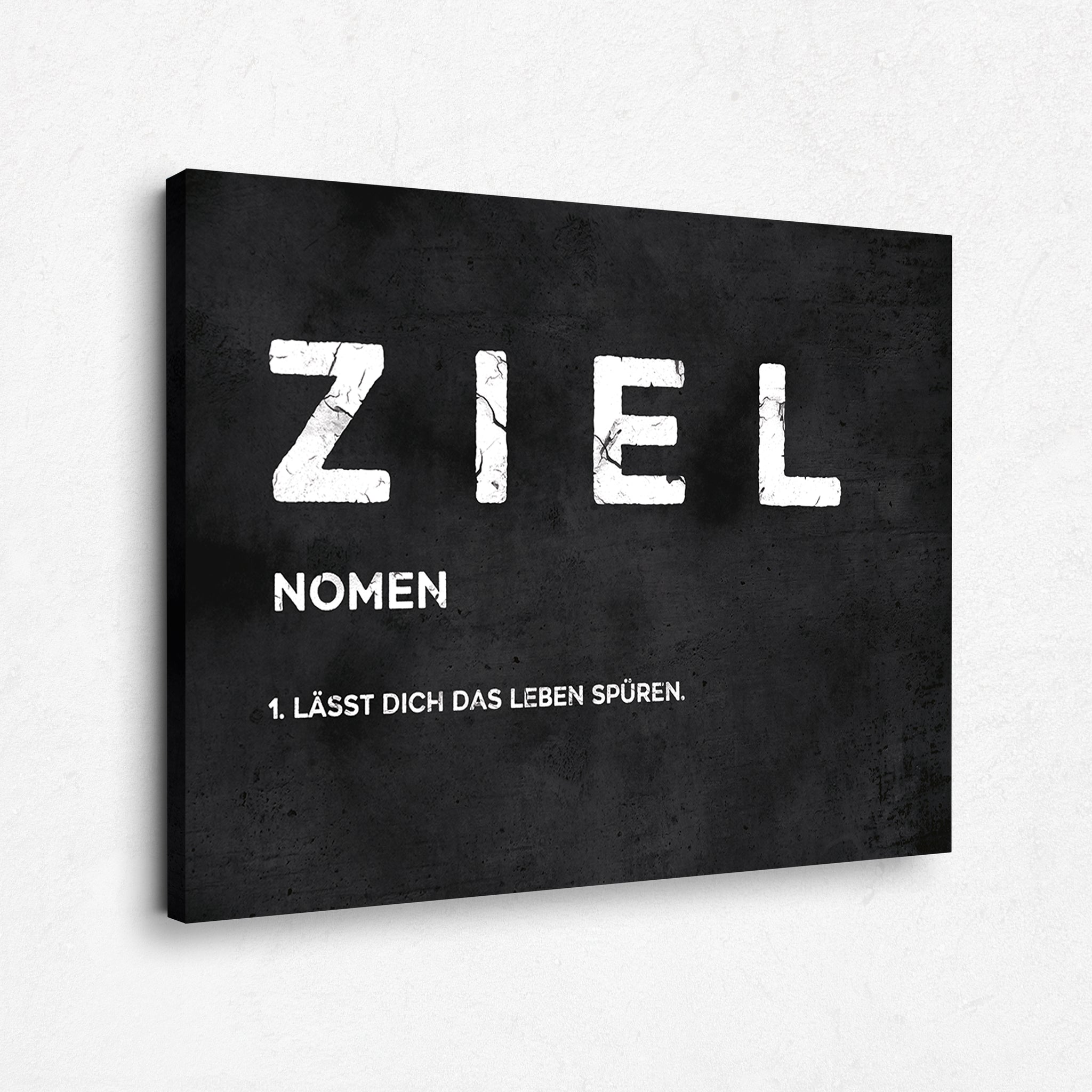 Motivation Leinwandbild - Ziel Definition - Erfolg Bilder – YOUNG HUSTLE